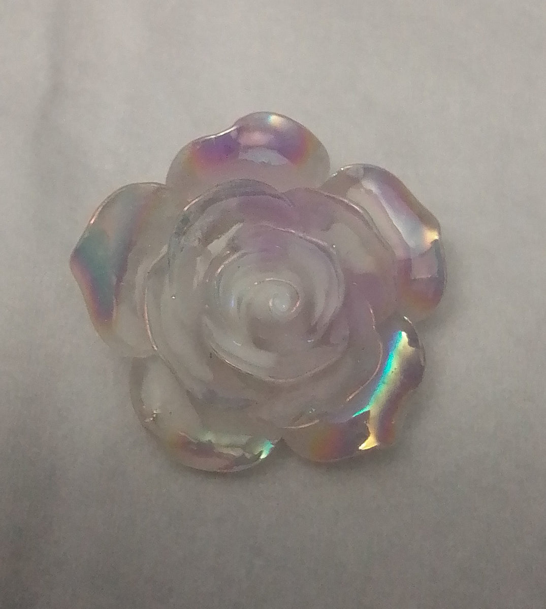 Large Resin Rose Snap in Pale Purple – Lola Gems