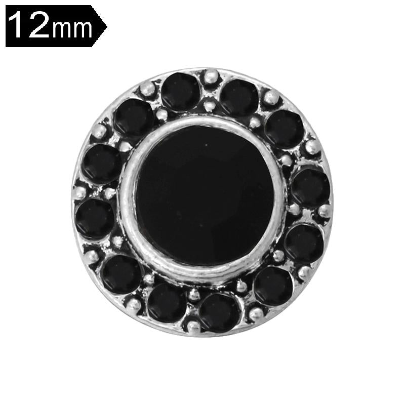 Little Lola 12mm Dollop of Jewels Snap in Black – Lola Gems
