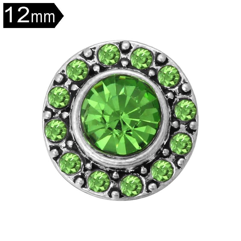 Little Lola 12mm Dollop of Jewels Snap in Green – Lola Gems