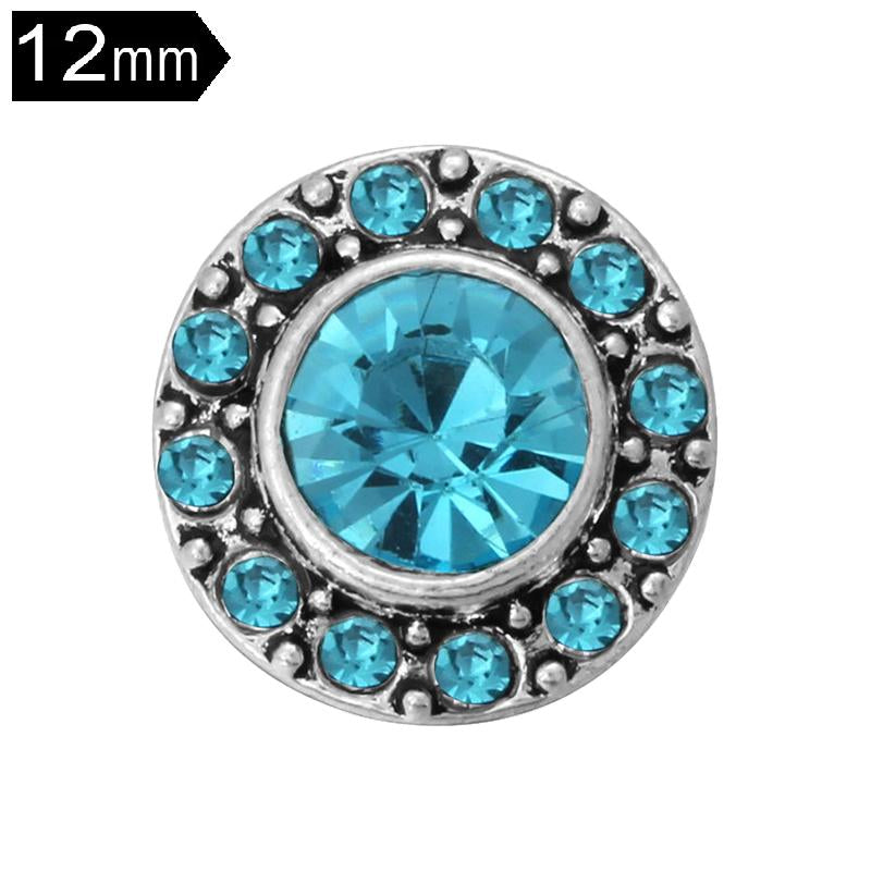 Little Lola 12mm Dollop Of Jewels Snap in Blue – Lola Gems