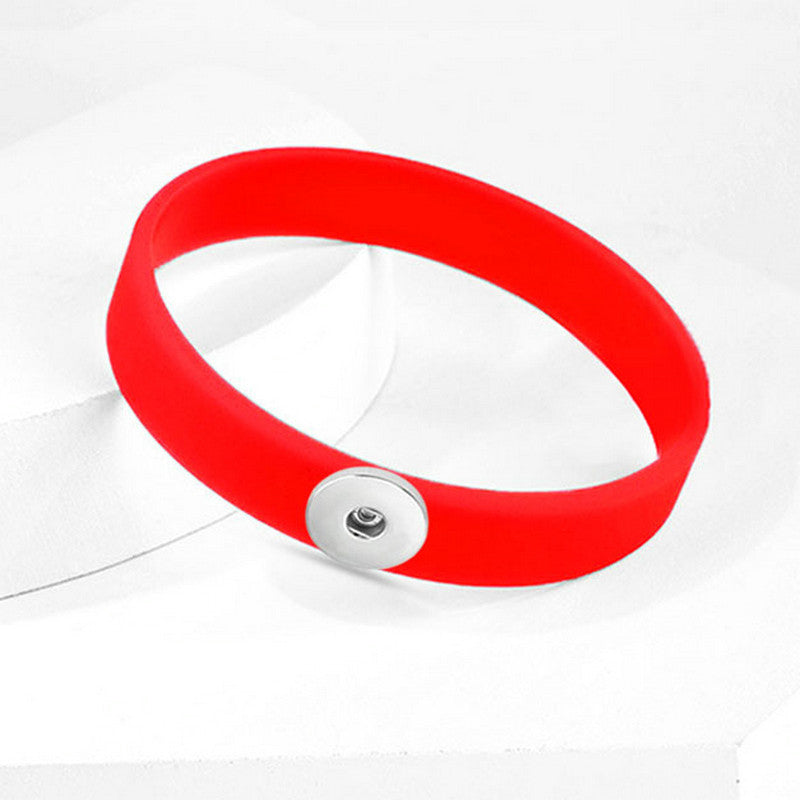 Silicone Bracelet in Red – Lola Gems